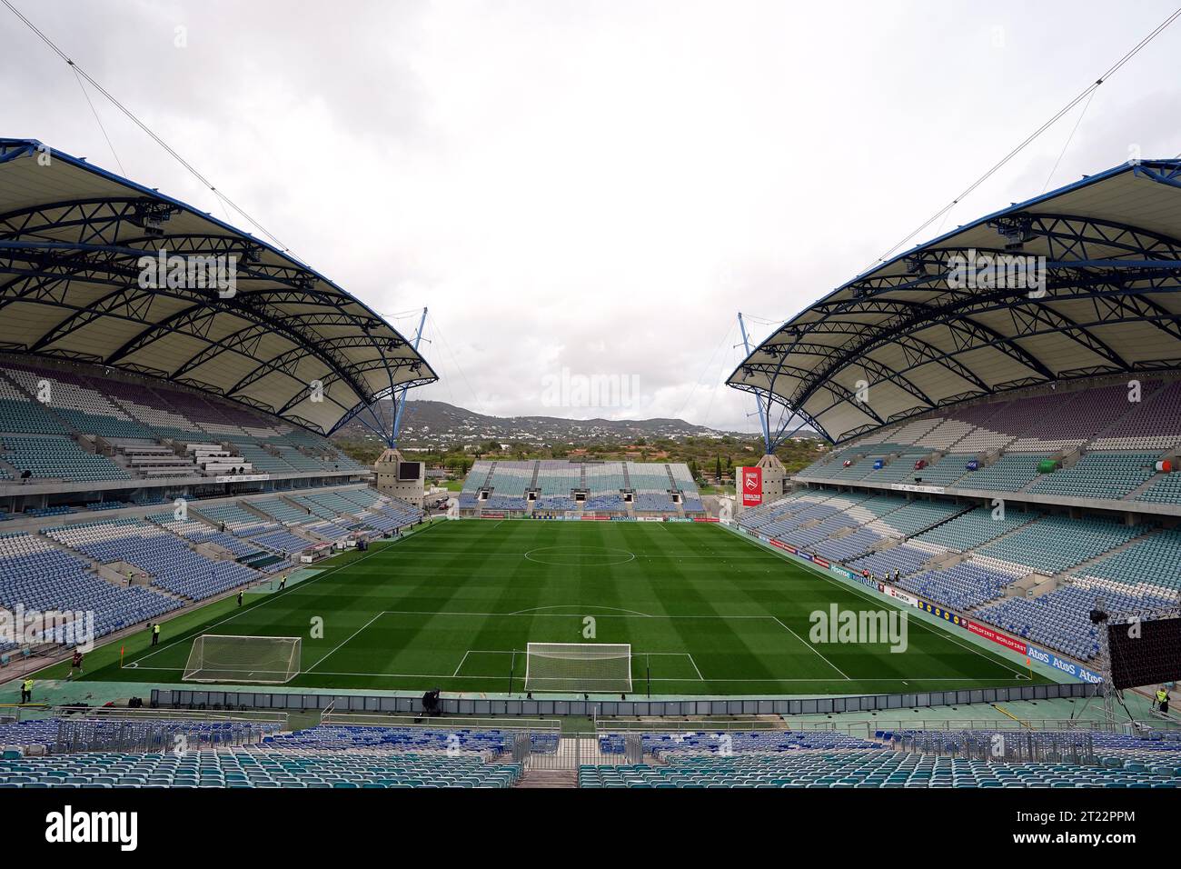 A general view inside the ground ahead of the UEFA Euro 2024 Qualifying ...
