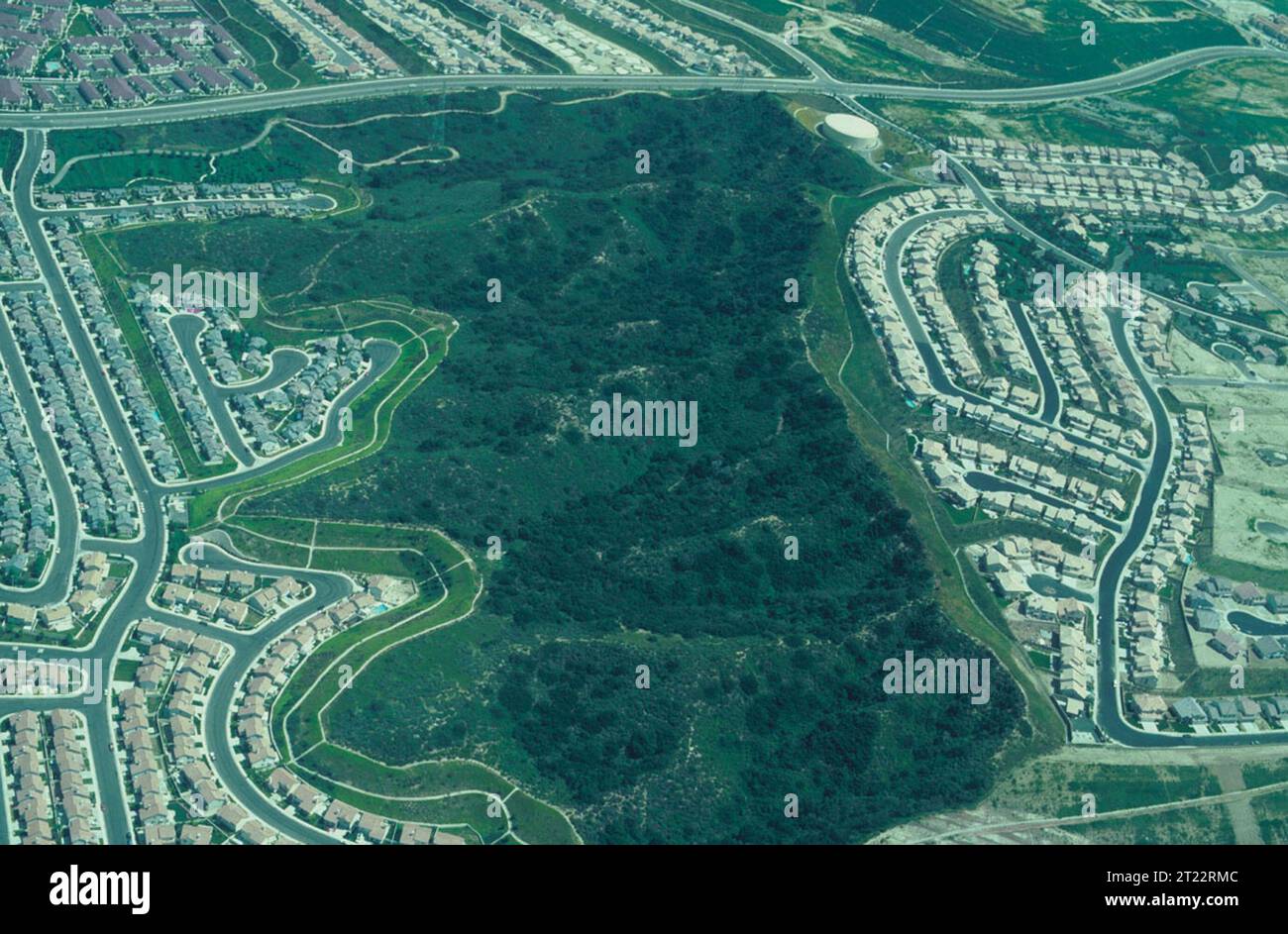 Aerial view of habitat loss and fragmentation impacting the gnatcatcher ...