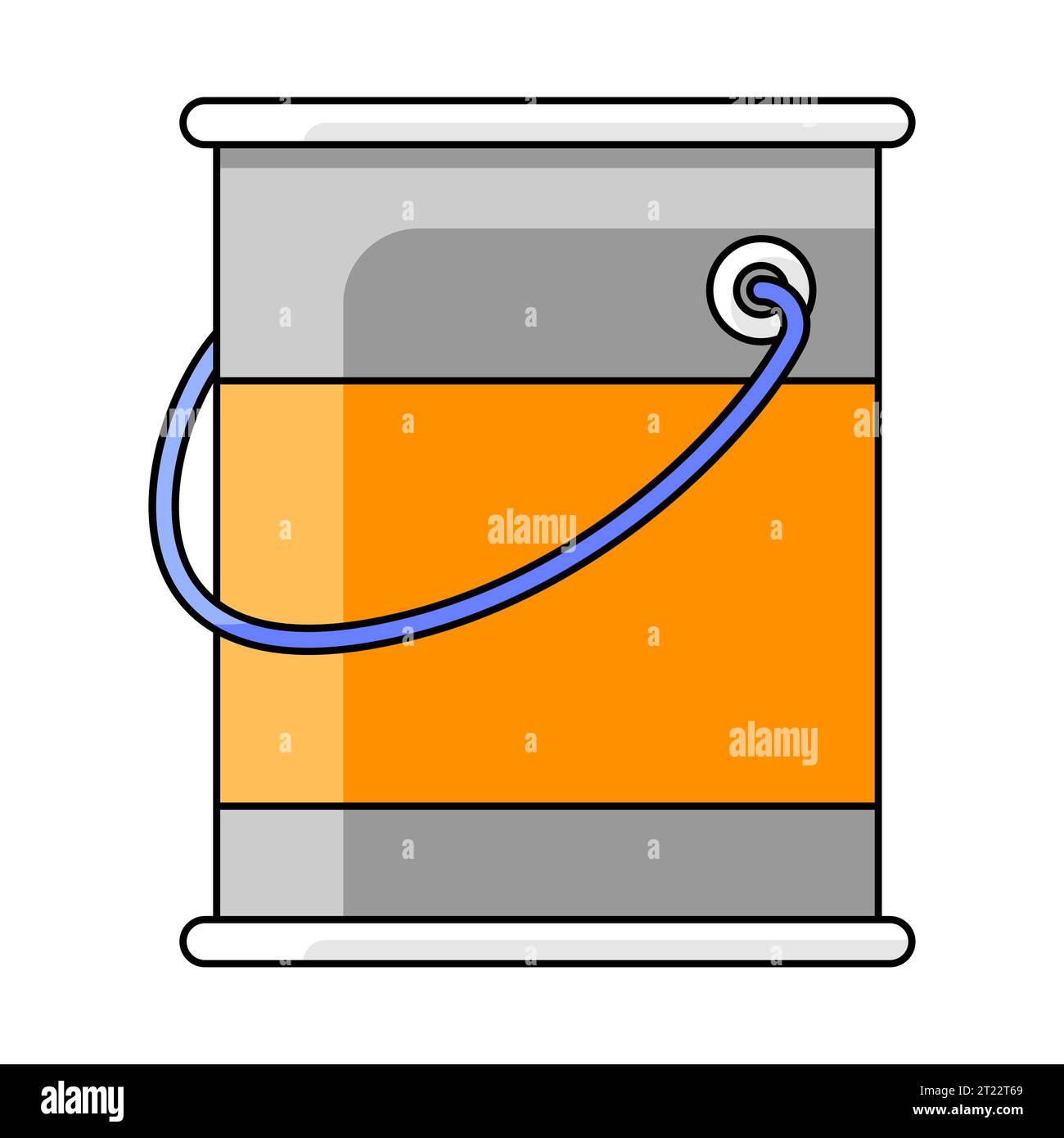 Illustration of paint can. Material for construction industry and ...