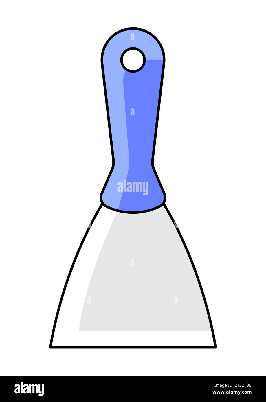 Illustration of spatula. Repair working tool. Equipment for ...