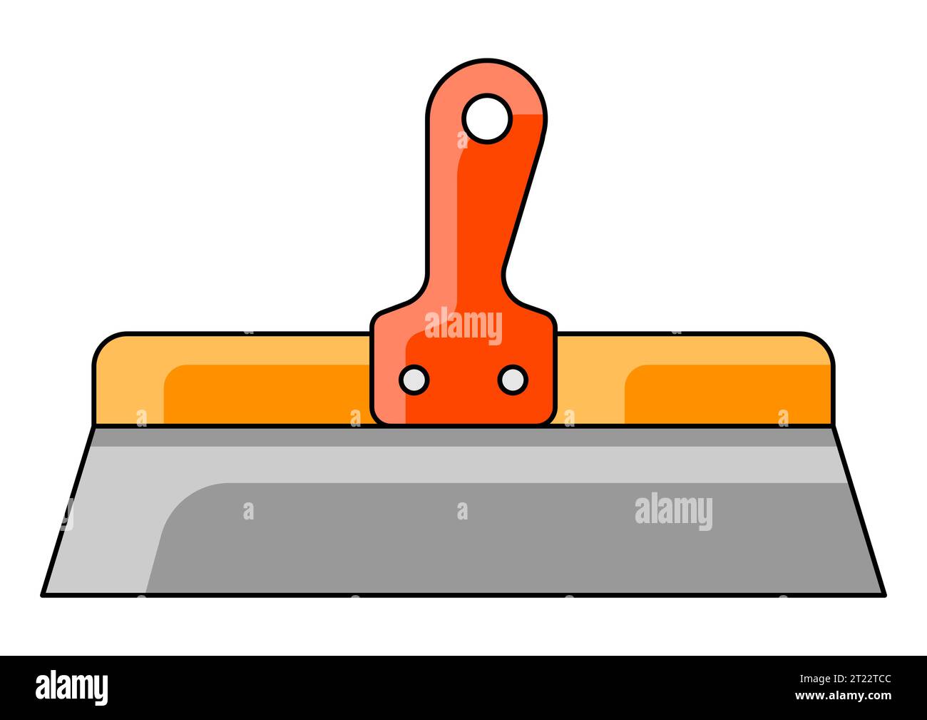 Illustration of spatula. Repair working tool. Equipment for ...