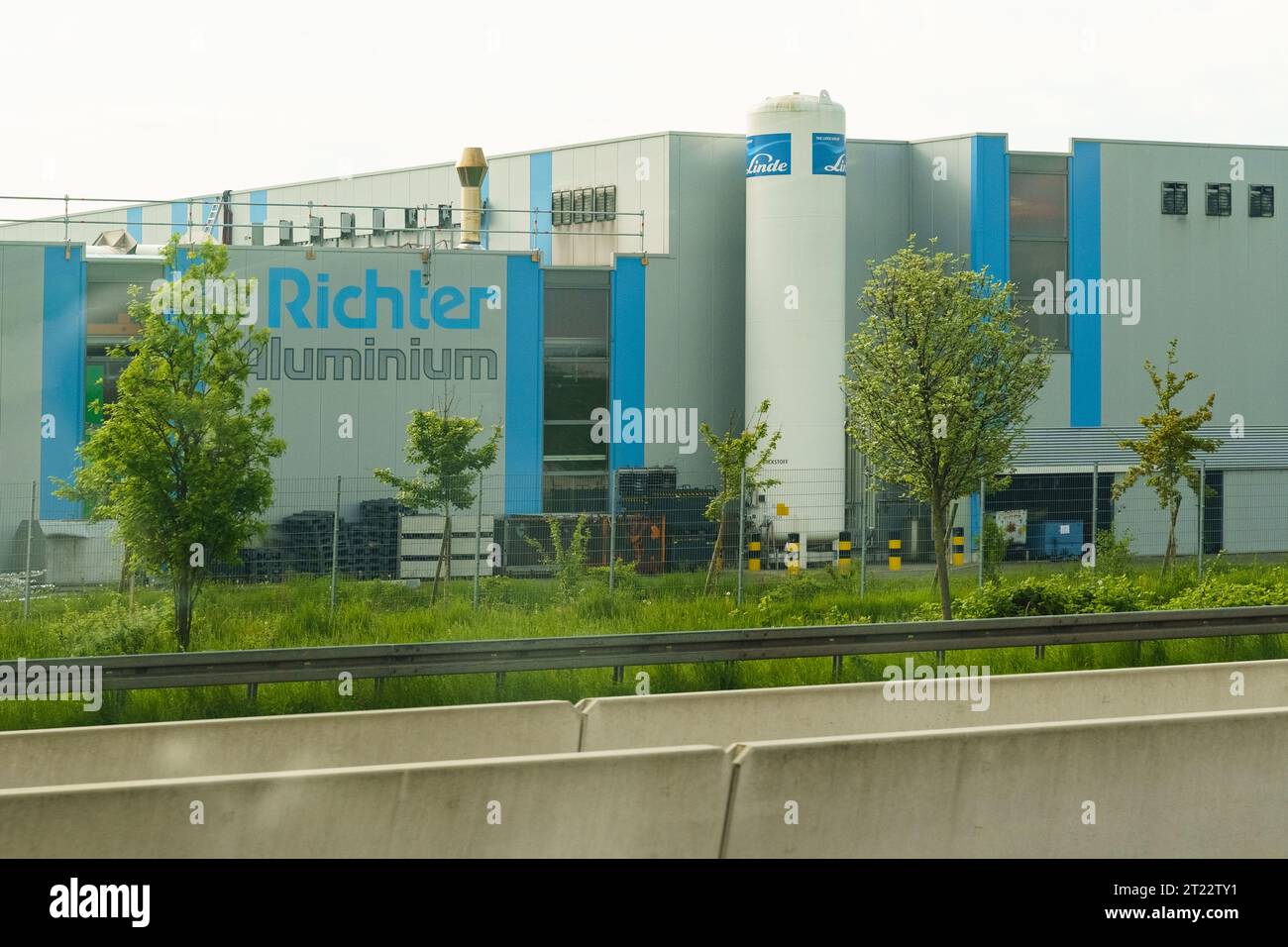 Lyon, France - May 7, 2023: Facade of the production building of the ...