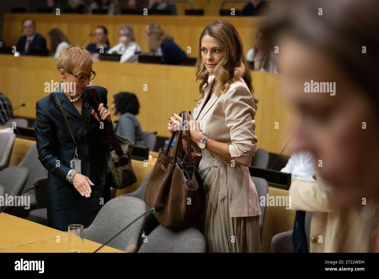 New York 20231016Princess Madeleine attends a meeting with the UN ...