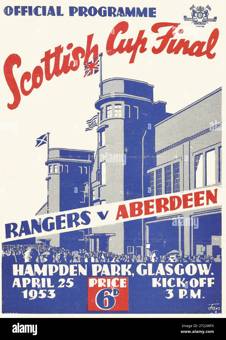 Historic scottish cup final programme hi-res stock photography and ...