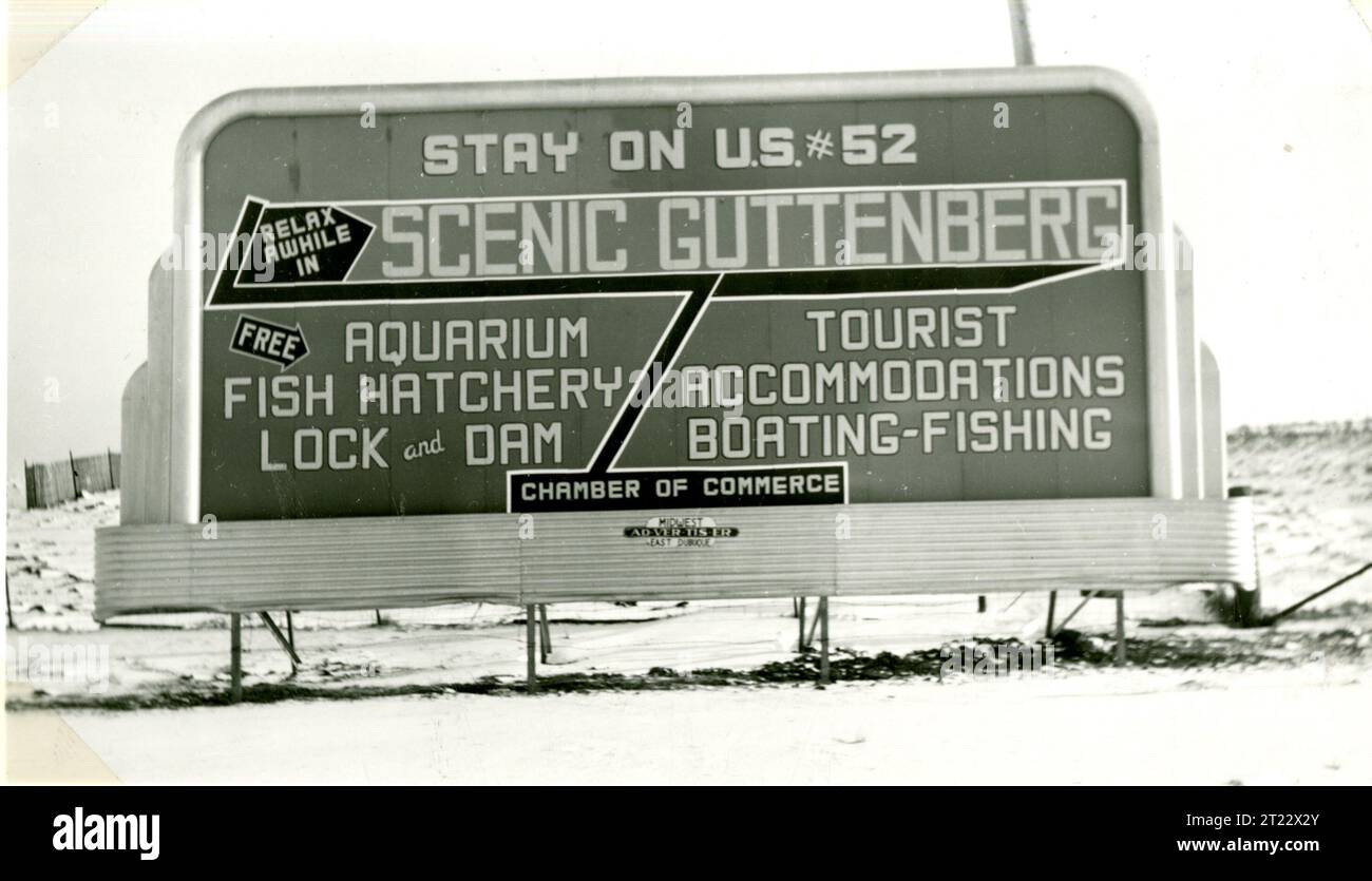 A hatchery billboard from 1931 to 1963 showcased the importance of fish ...