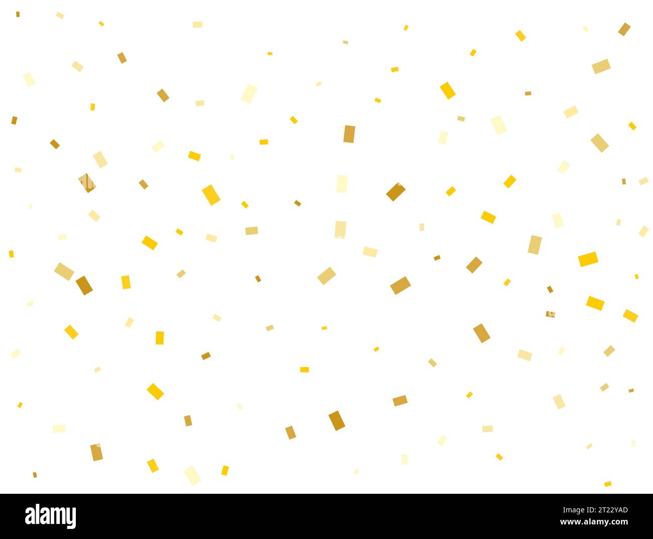 Golden Rectangles Confetti Background. Vector illustration Stock Vector ...