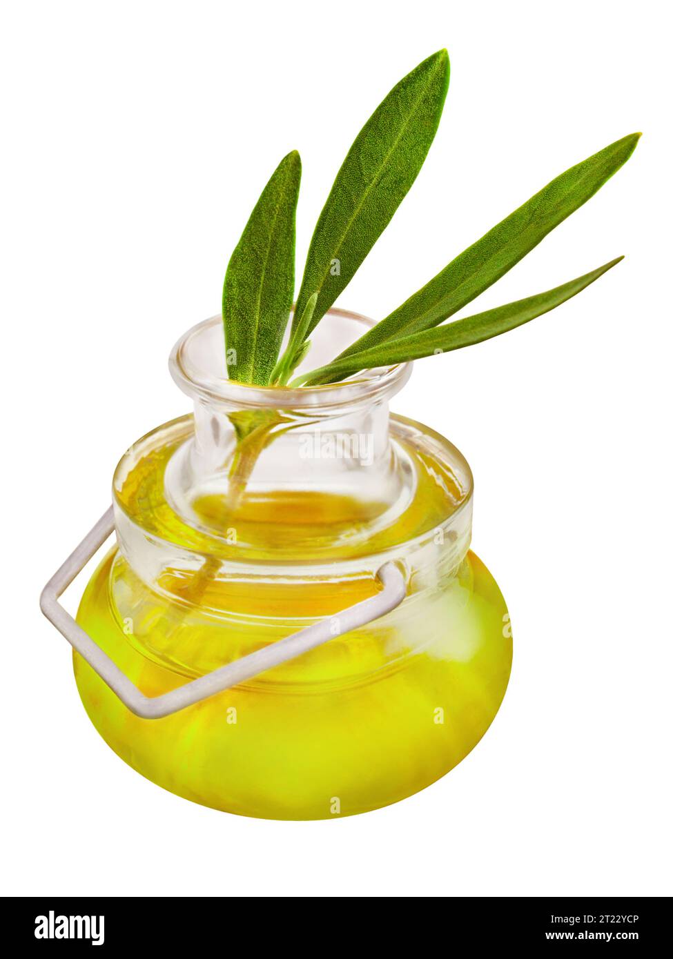 Olive oil and leaves isolated on white background Stock Photo - Alamy