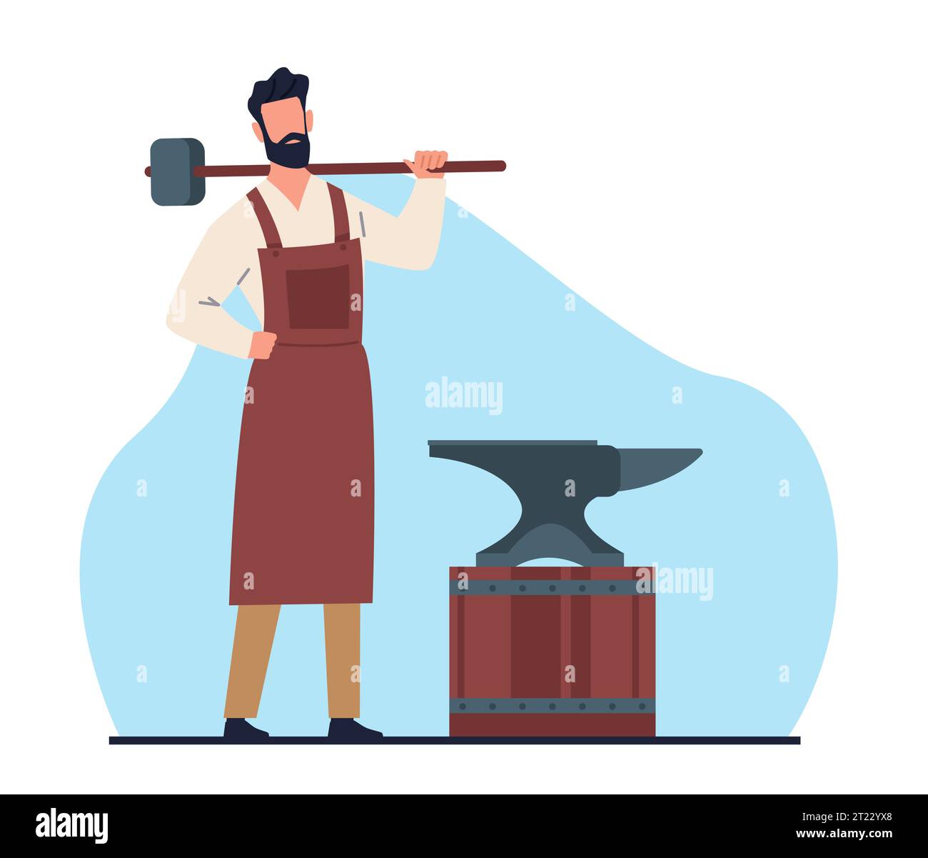 Hammer character Cut Out Stock Images & Pictures - Alamy