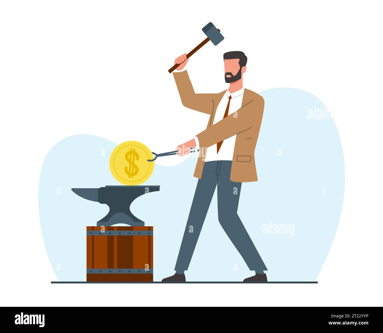 Money forging Cut Out Stock Images & Pictures - Alamy