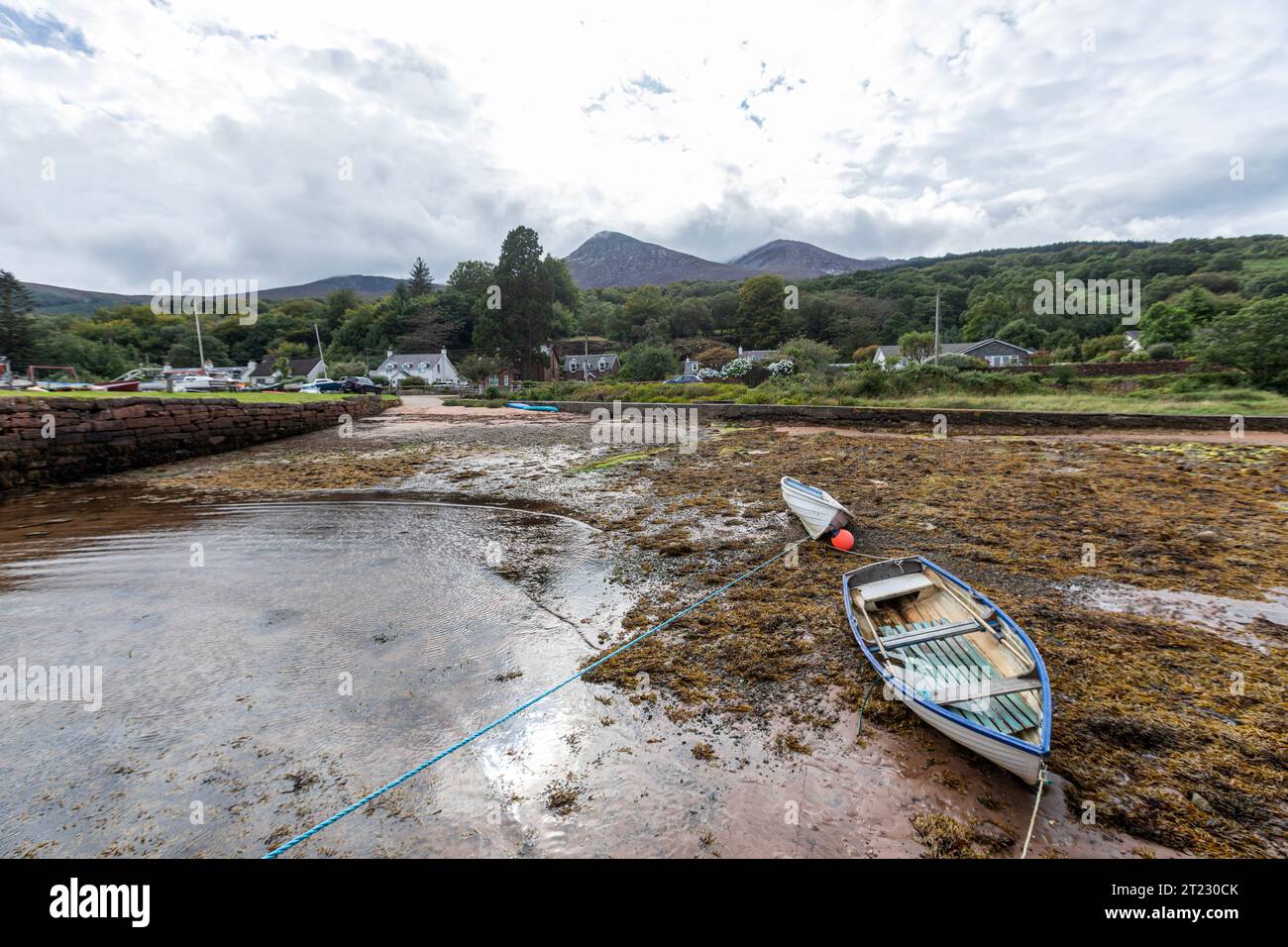 Harbour, Corrie, Isle Of Arran, Firth of Clyde, Scotland, UK Stock ...