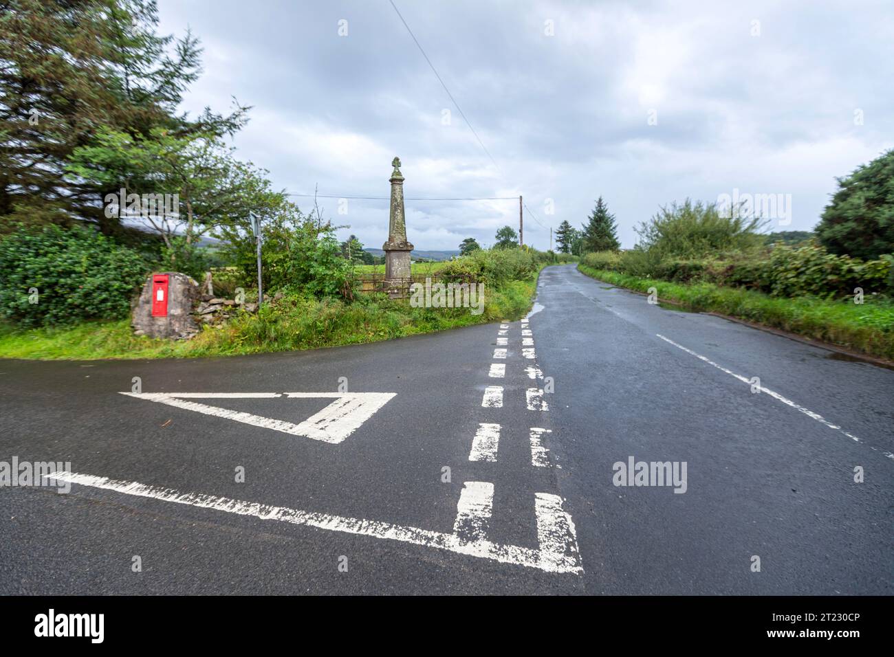 Post box in a stone, Isle Of Arran, Firth of Clyde, Scotland, UK Stock ...