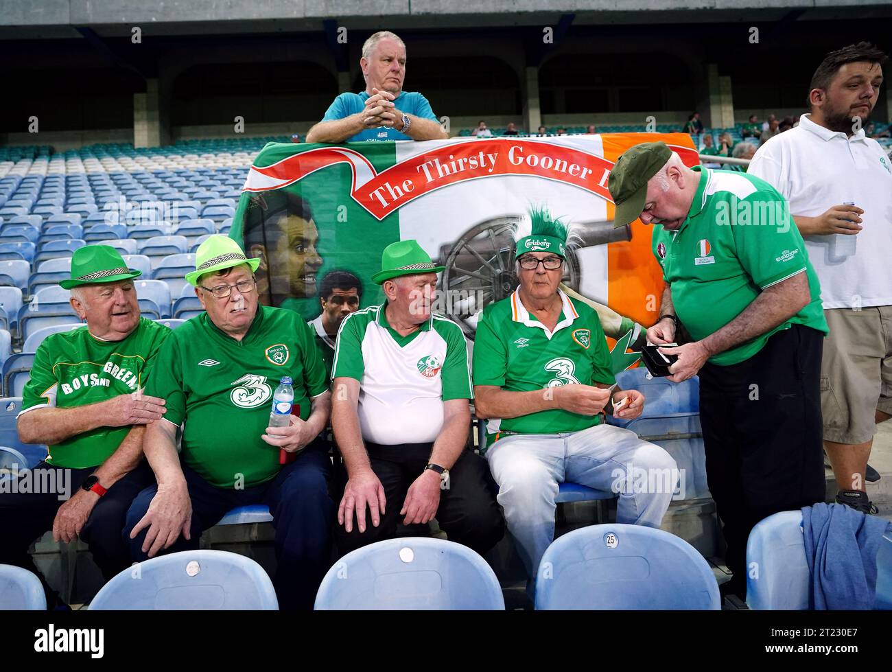 Republic of Ireland fans inside the ground ahead of the UEFA Euro 2024 ...