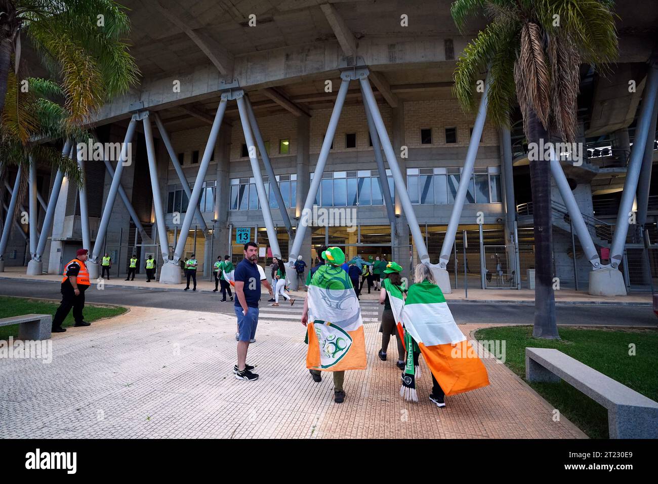 Republic of Ireland fans outside the ground ahead of the UEFA Euro 2024 ...