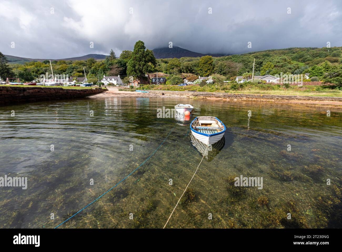 Harbour, Corrie, Isle Of Arran, Firth of Clyde, Scotland, UK Stock ...