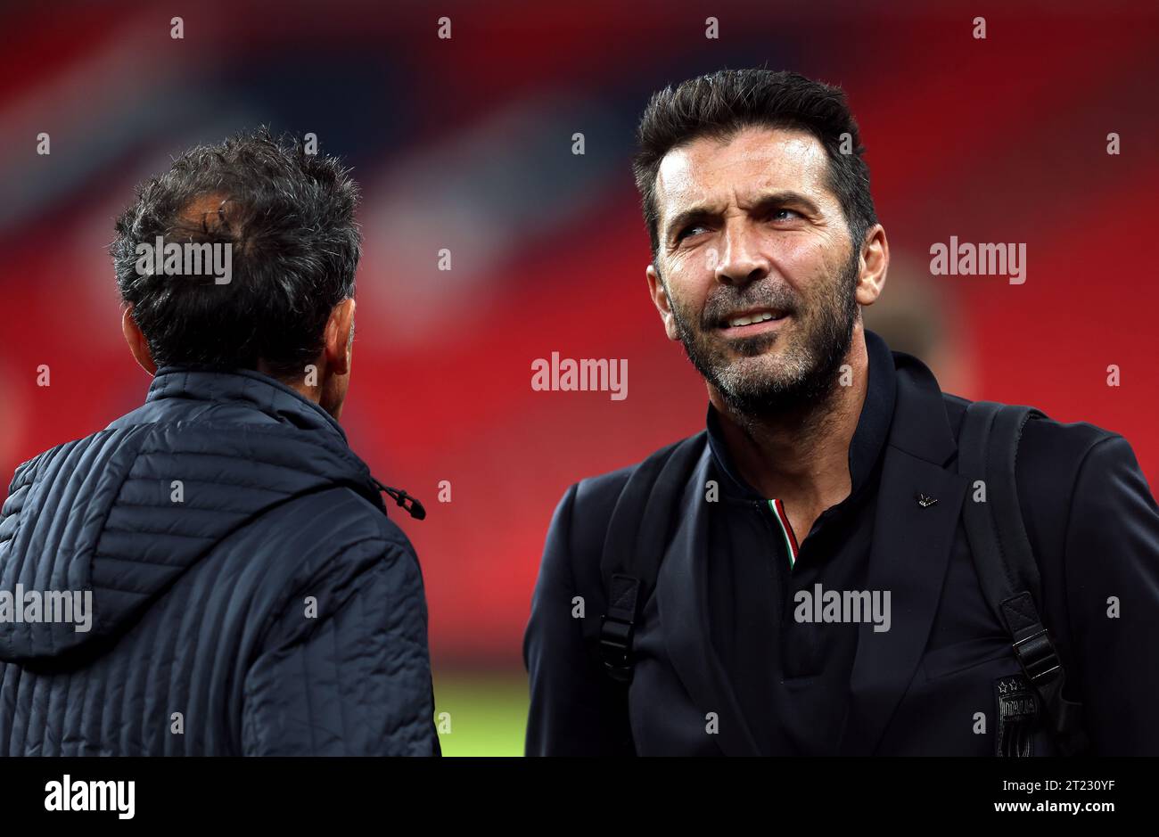 Italy Head of delegation Gianluigi Buffon during a pitch walk at ...
