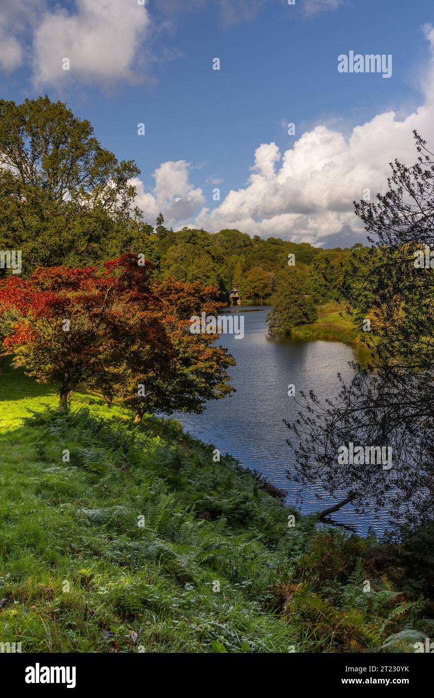 Winkworth Arboretum national trust godalming surrey autumn colour Stock ...
