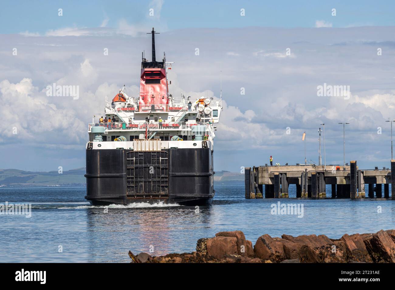 MV Caledonian Isles in pier, Caledonian MacBrayne pier, Isle Of Arran ...