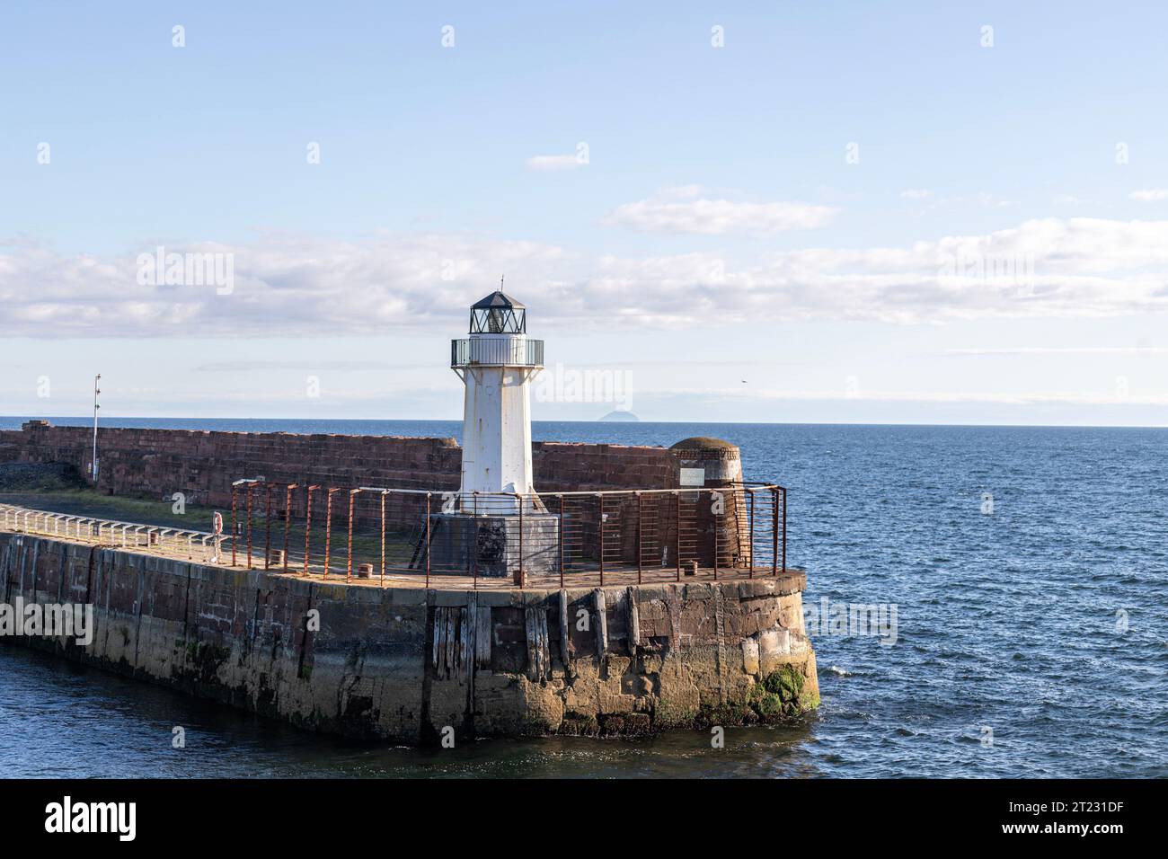 Ardrossan Lighthouse, Ardrossan, North Ayrshire, Scotland. UK Stock ...