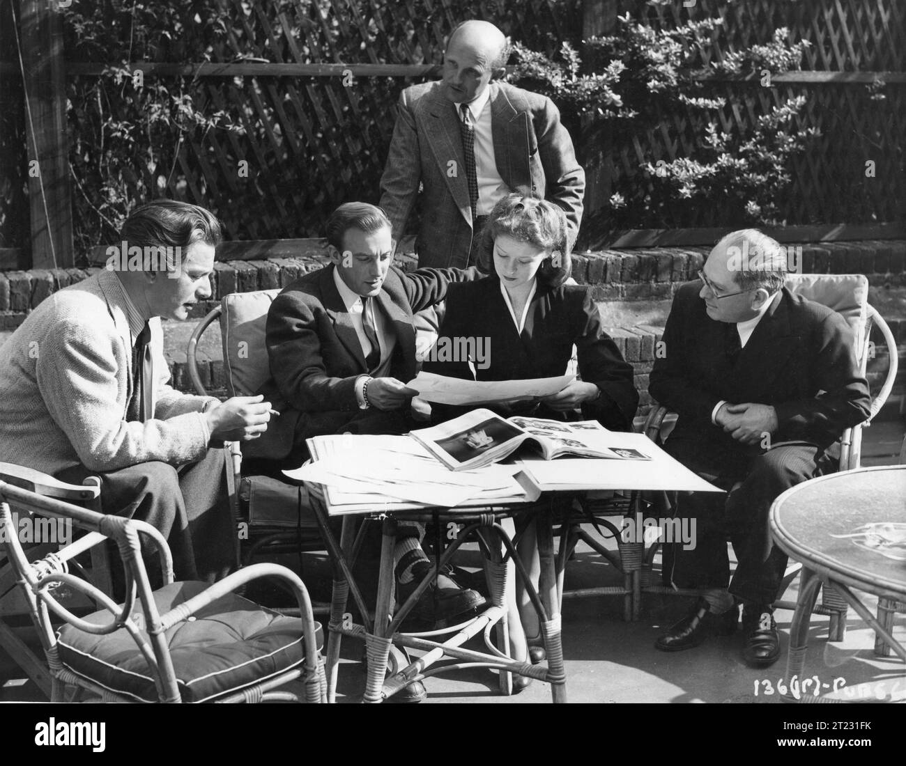THE RED SHOES 1948 Candid Photo with ANTON WALBROOK, French Costume ...