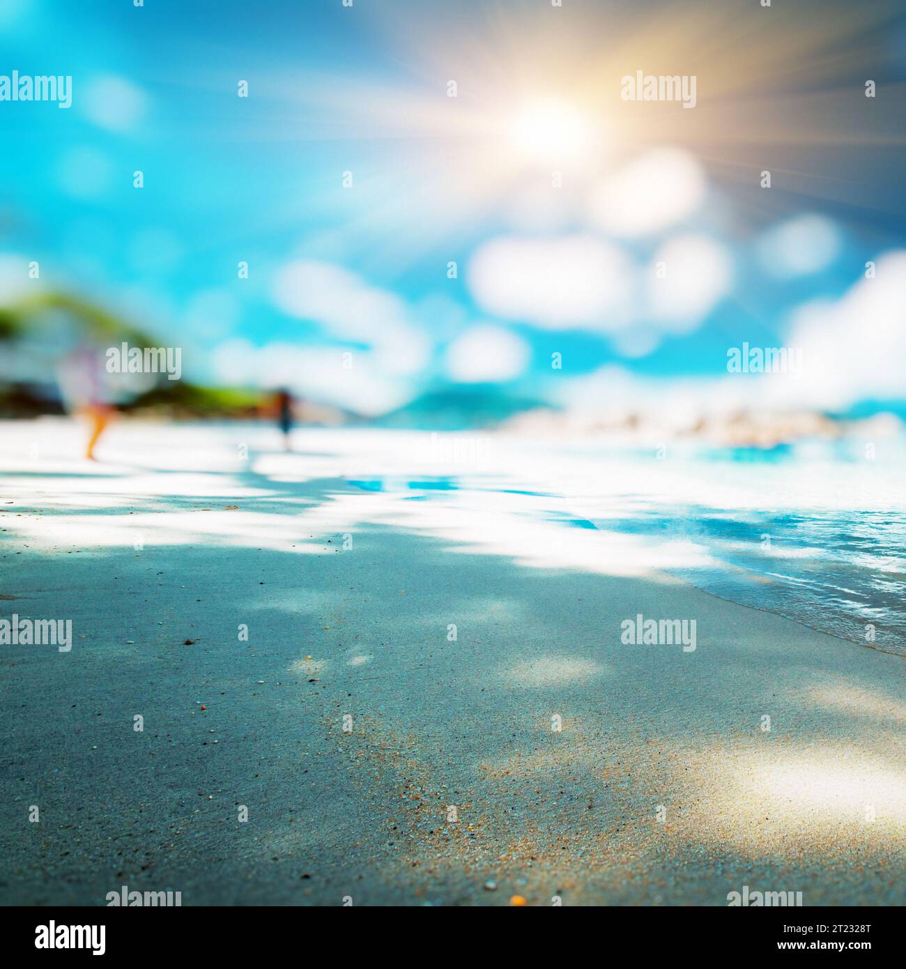 Tropical lost beach summer background Stock Photo - Alamy