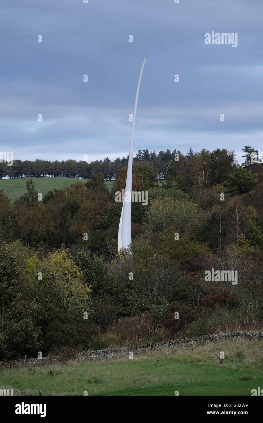 Selkirk, UK. 16th Oct, 2023. A wind turbine blade on route to a new ...