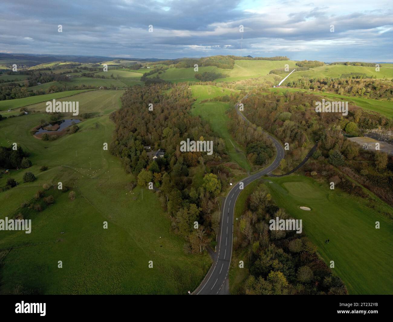 Selkirk, UK. 16th Oct, 2023. A wind turbine blade on route to a new ...