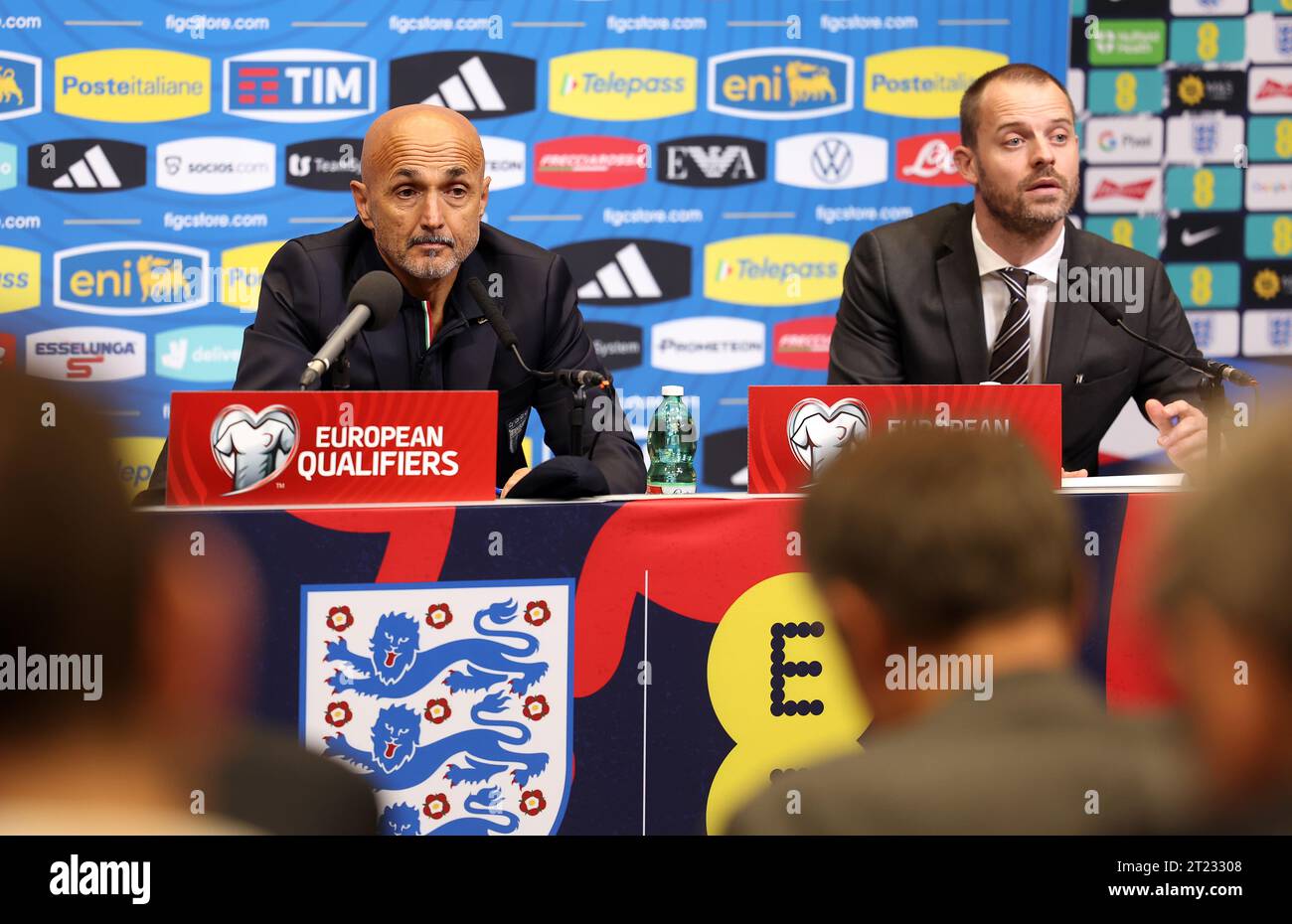 Italy manager Luciano Spalletti during a press conference at Wembley ...