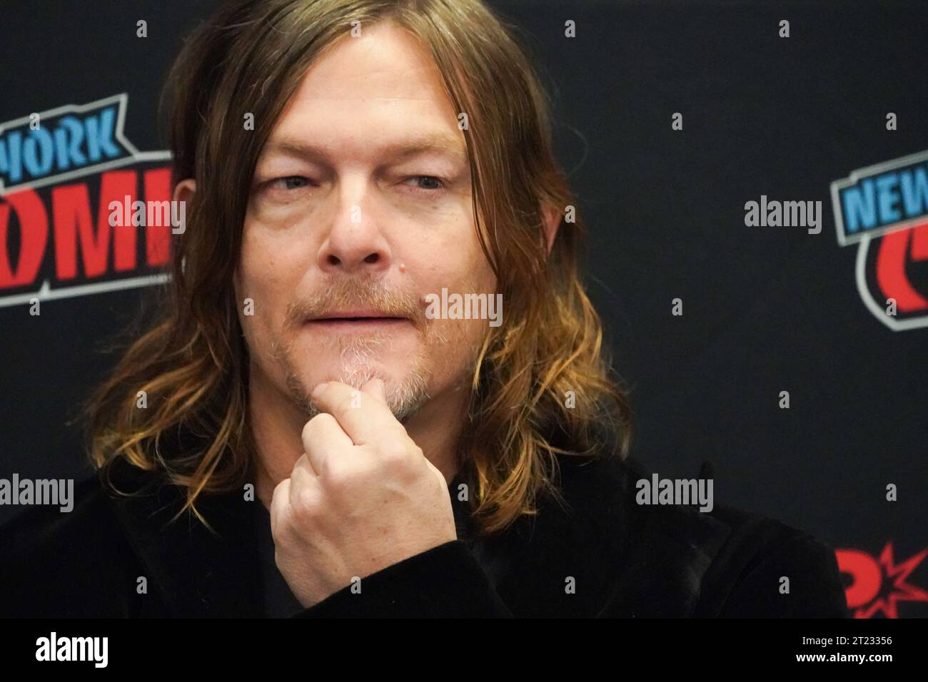 New York, New York, USA. 12th Oct, 2023. NORMAN REEDUS speaks at The ...