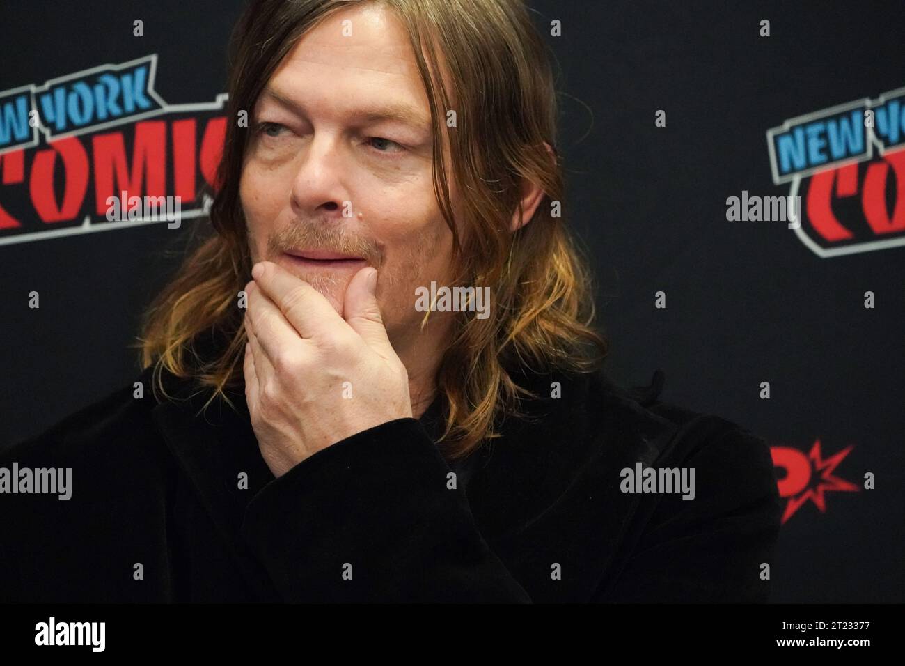 New York, New York, USA. 12th Oct, 2023. NORMAN REEDUS speaks at The ...