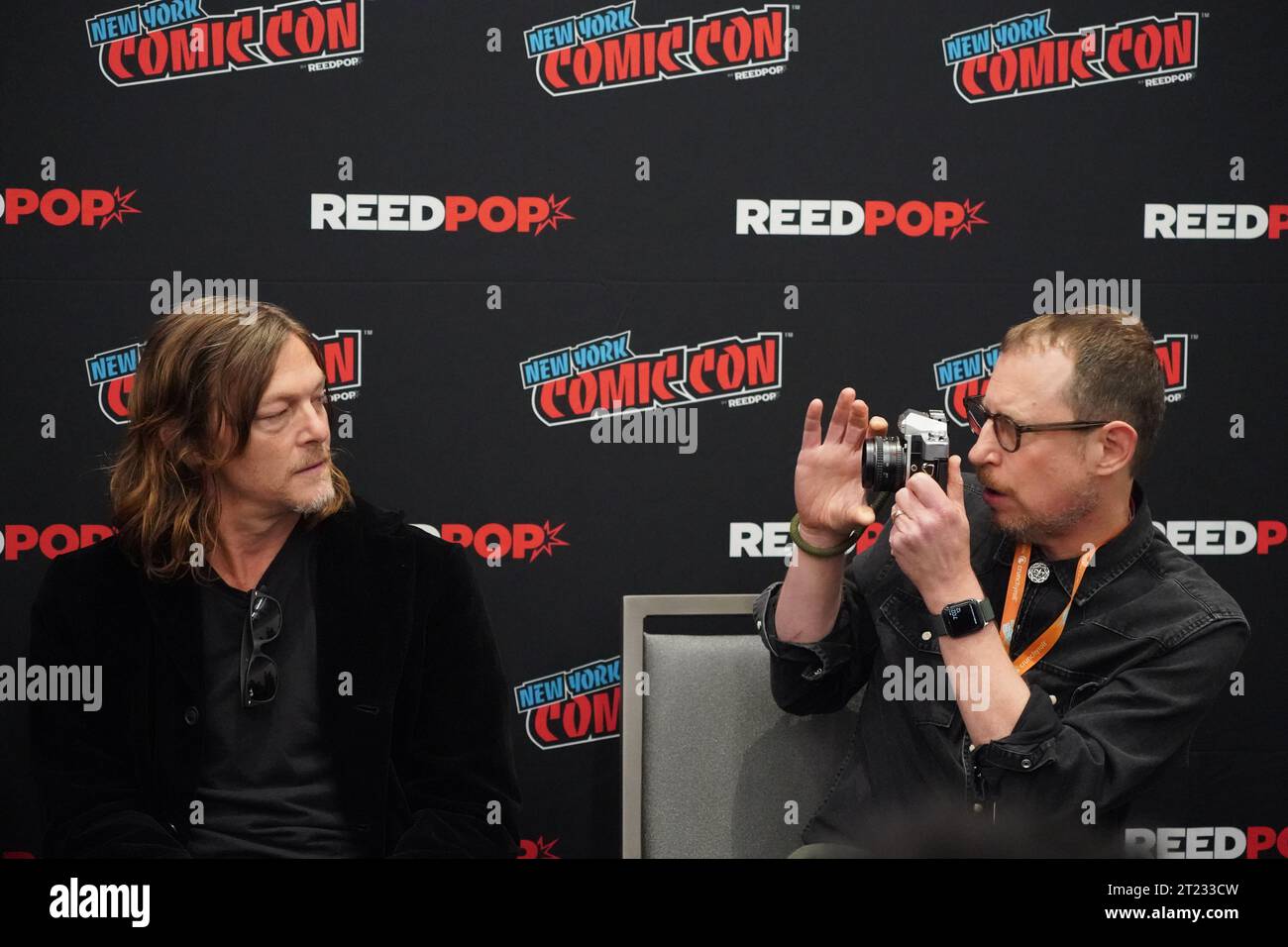 New York, New York, USA. 12th Oct, 2023. NORMAN REEDUS poses for a ...