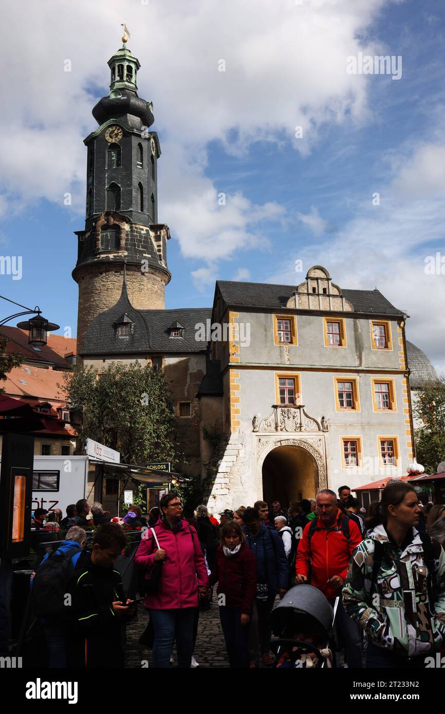 14.10.2023/Thüringen Weimar Zwiebelmarkt Menschen Menschenmassen ...