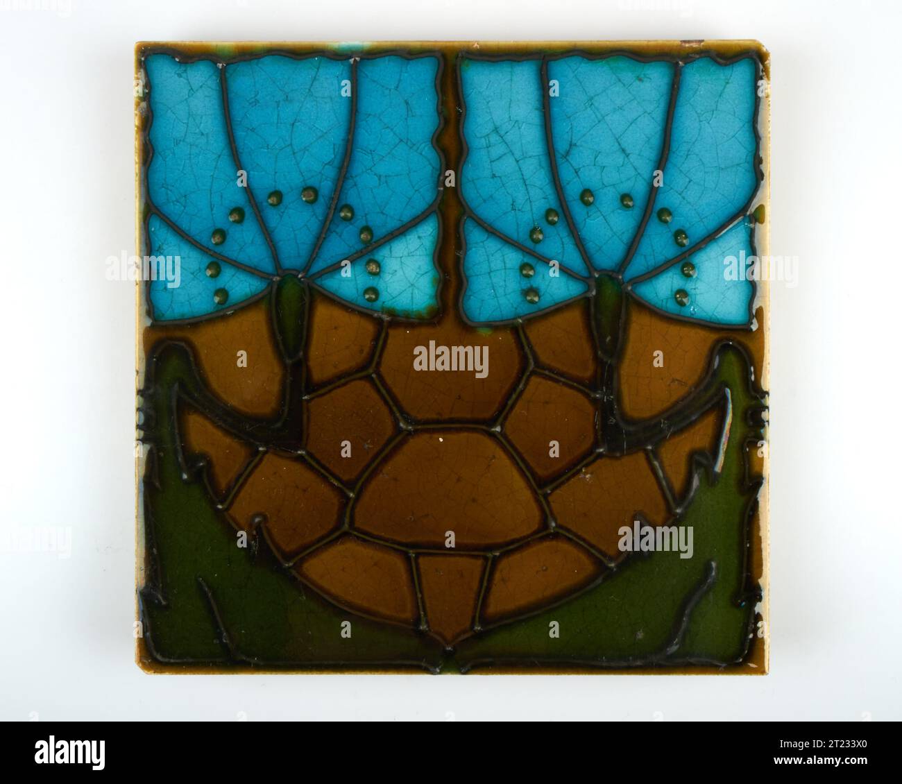 Rare 1900s Minton Secessionist Ware Art Nouveau tubelined pottery tile ...