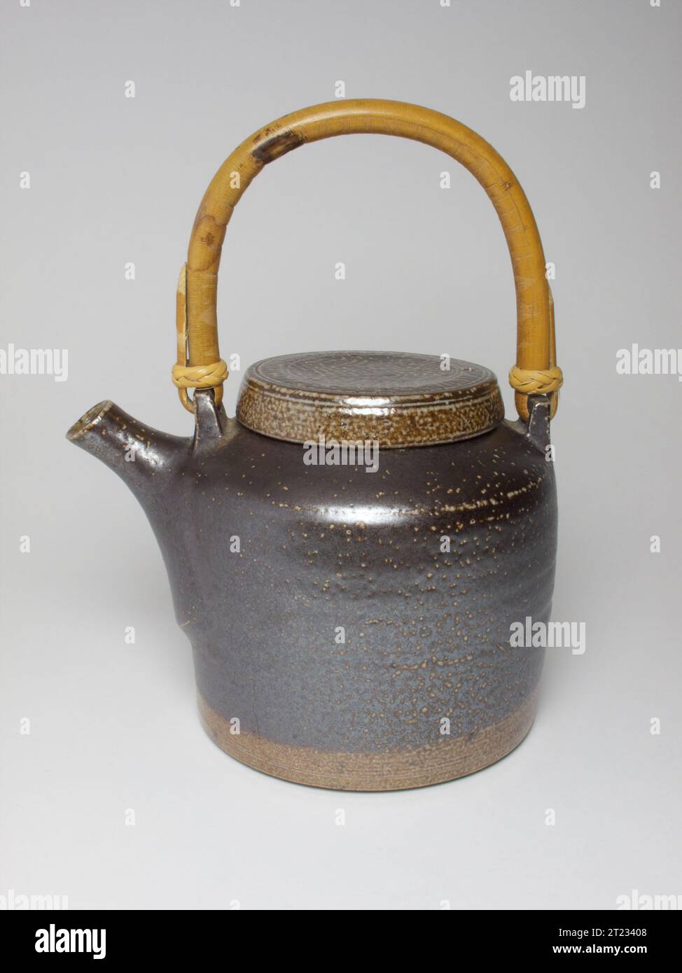 Vintage Peter Starkey Studio Pottery teapot with bamboo handle Stock ...