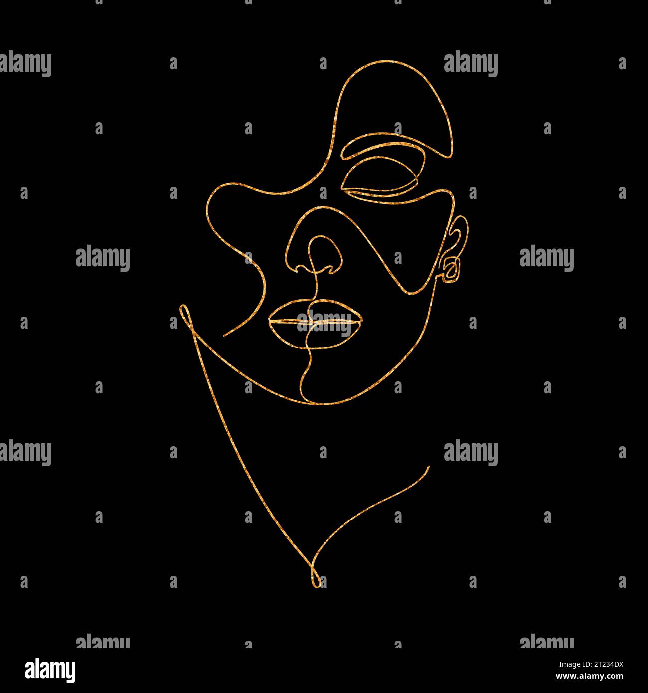 Minimal woman face Stock Vector Image & Art - Alamy