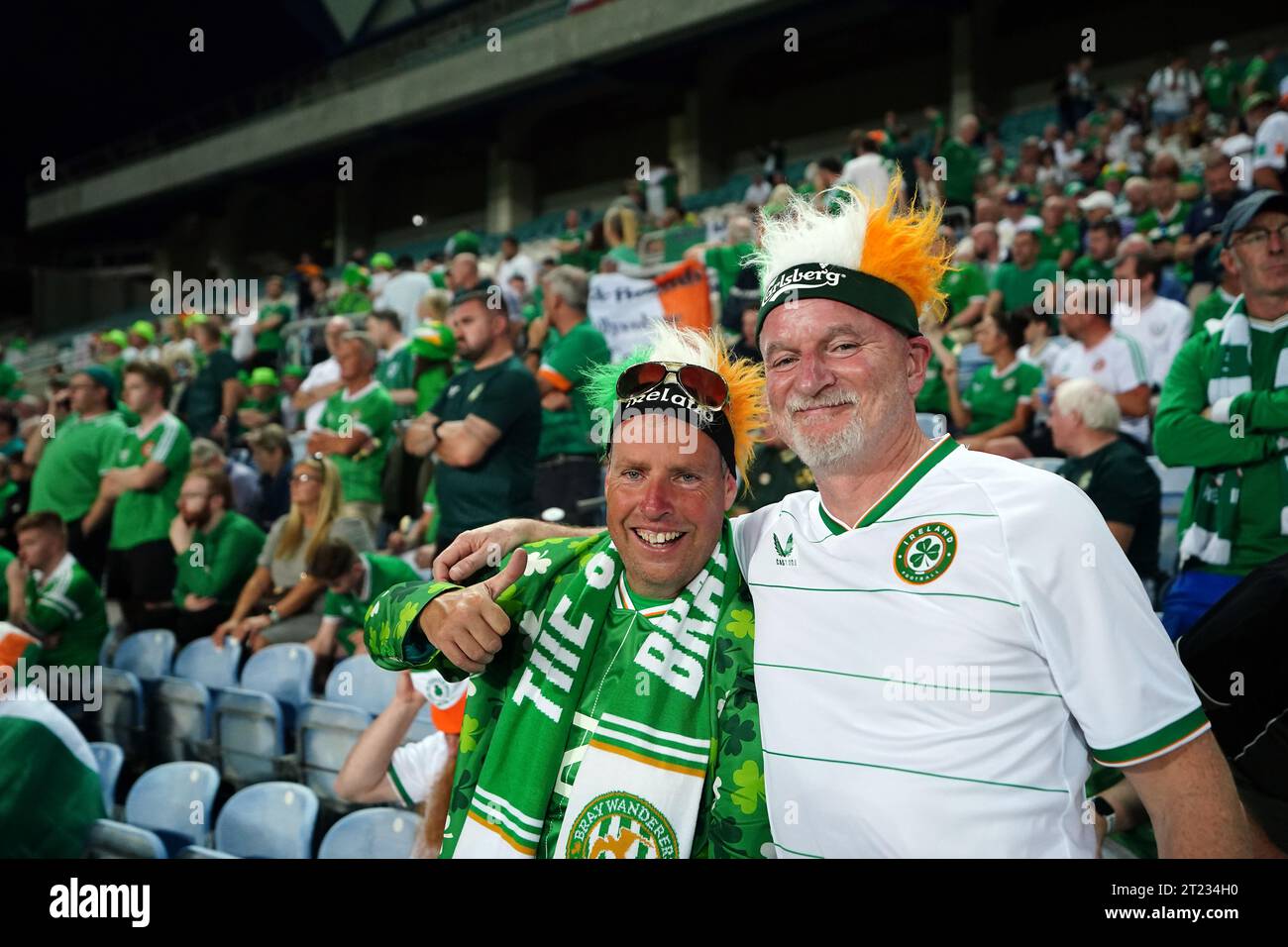 Republic of Ireland fans inside the ground ahead of the UEFA Euro 2024 ...