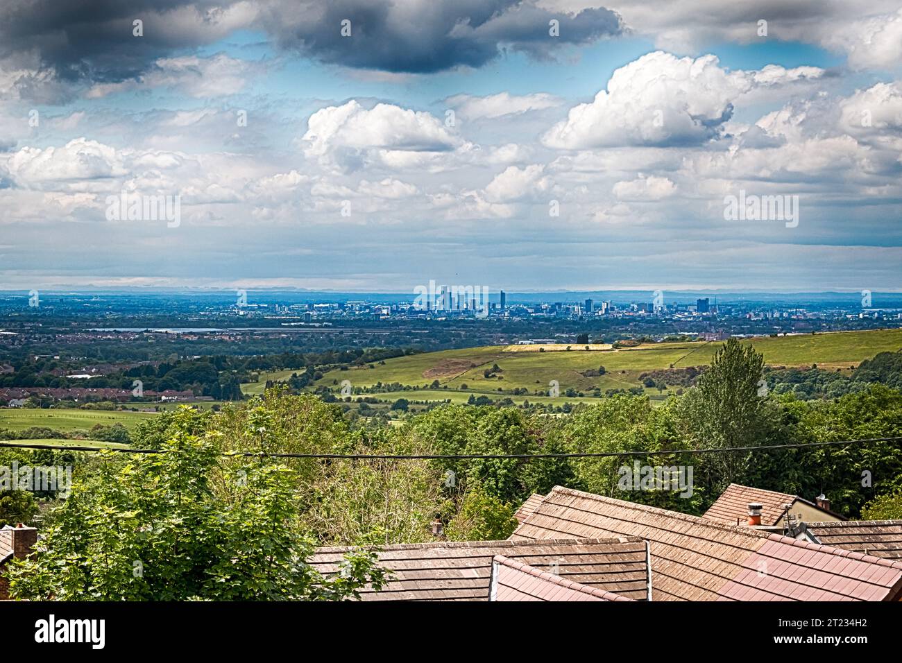 Beautiful hills around Greater Manchester. HDR Stock Photo - Alamy