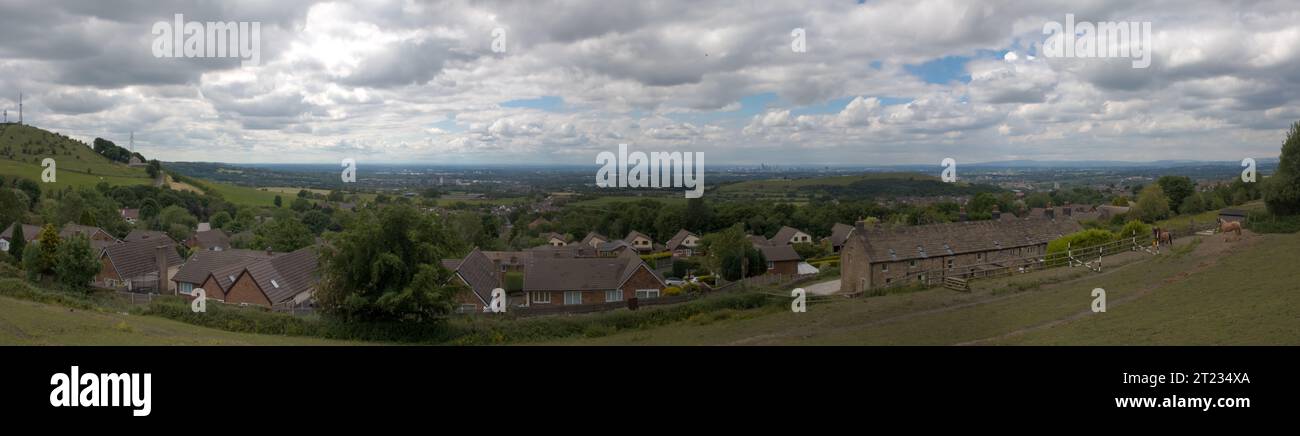 Beautiful hills around Greater Manchester. Panorama Stock Photo - Alamy