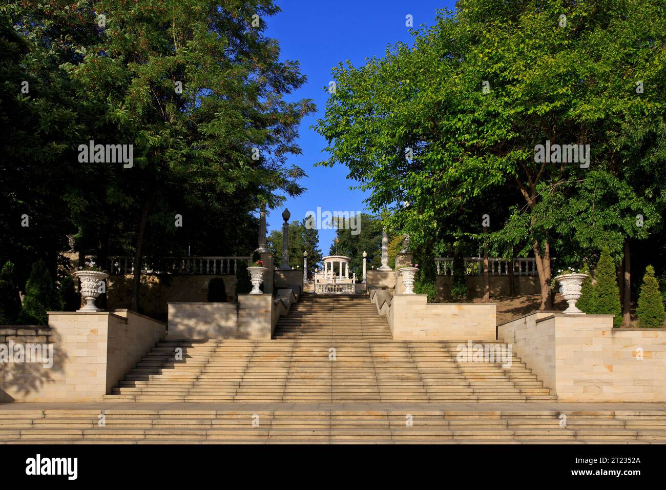 The Waterfall Steps at Valea Morilor Park in Chisinau, Moldova Stock ...
