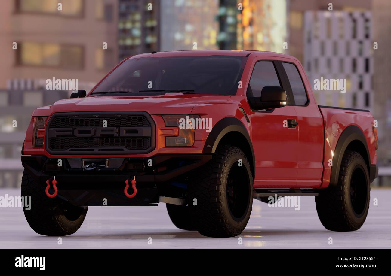 F-150 Raptor Second generation "high-performance" pickup truck Stock ...