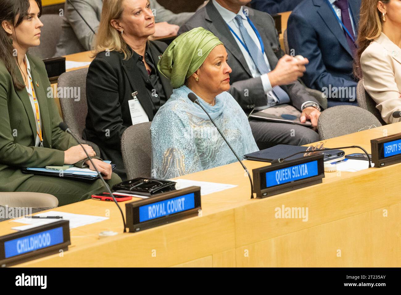 New York, United States. 16th Oct, 2023. Deputy Secretary-General Amina ...