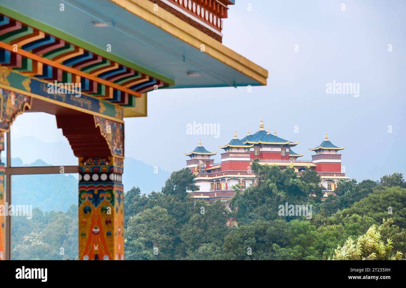 The beautiful Kopan Monastery architecture building is also known for ...