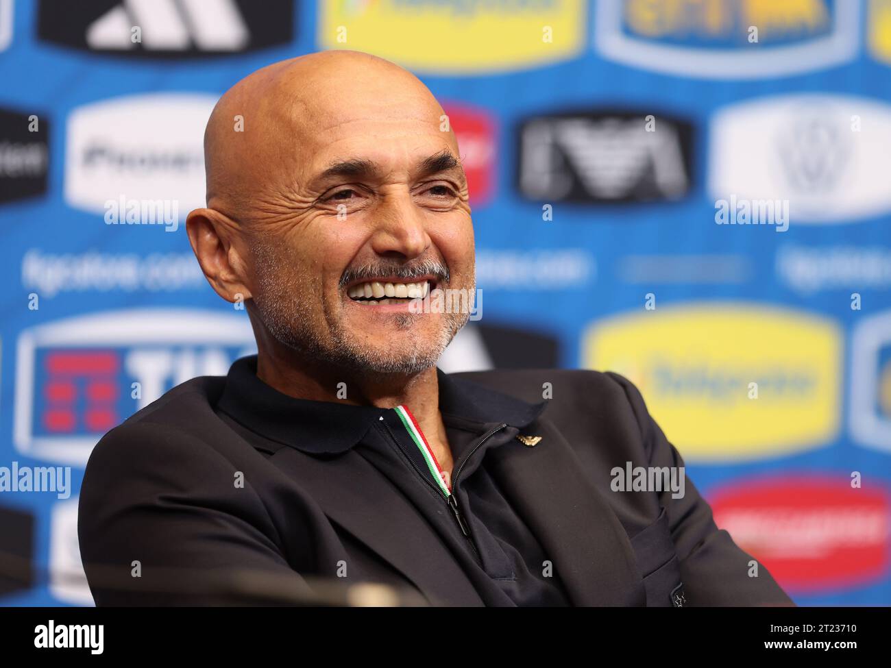 Italy manager Luciano Spalletti during a press conference at Wembley ...