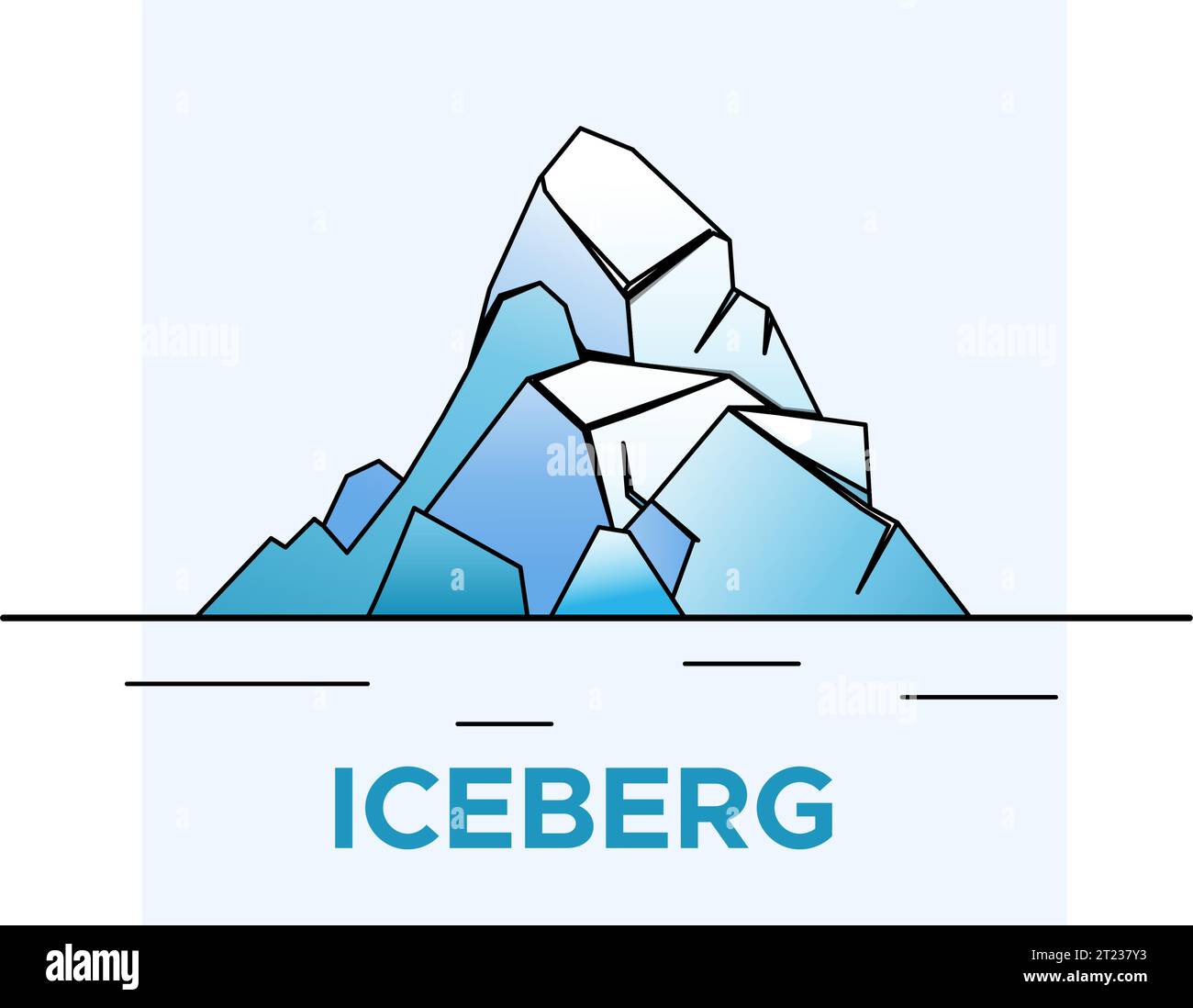 Abstract Iceberg Concept - Stock Illustration as EPS 10 Stock Vector ...