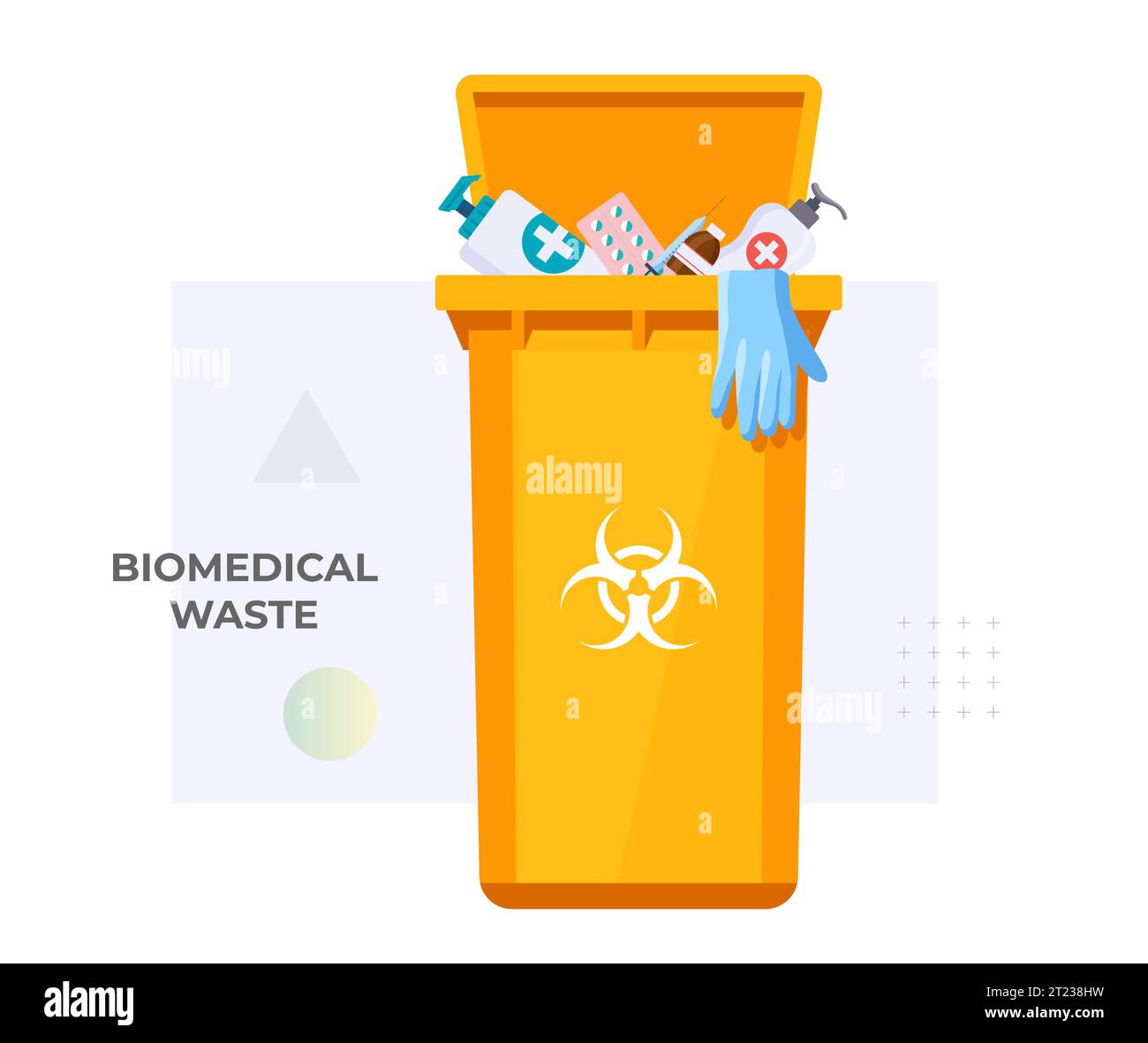 Biomedical Waste Management - Stock Illustration as EPS 10 File Stock ...