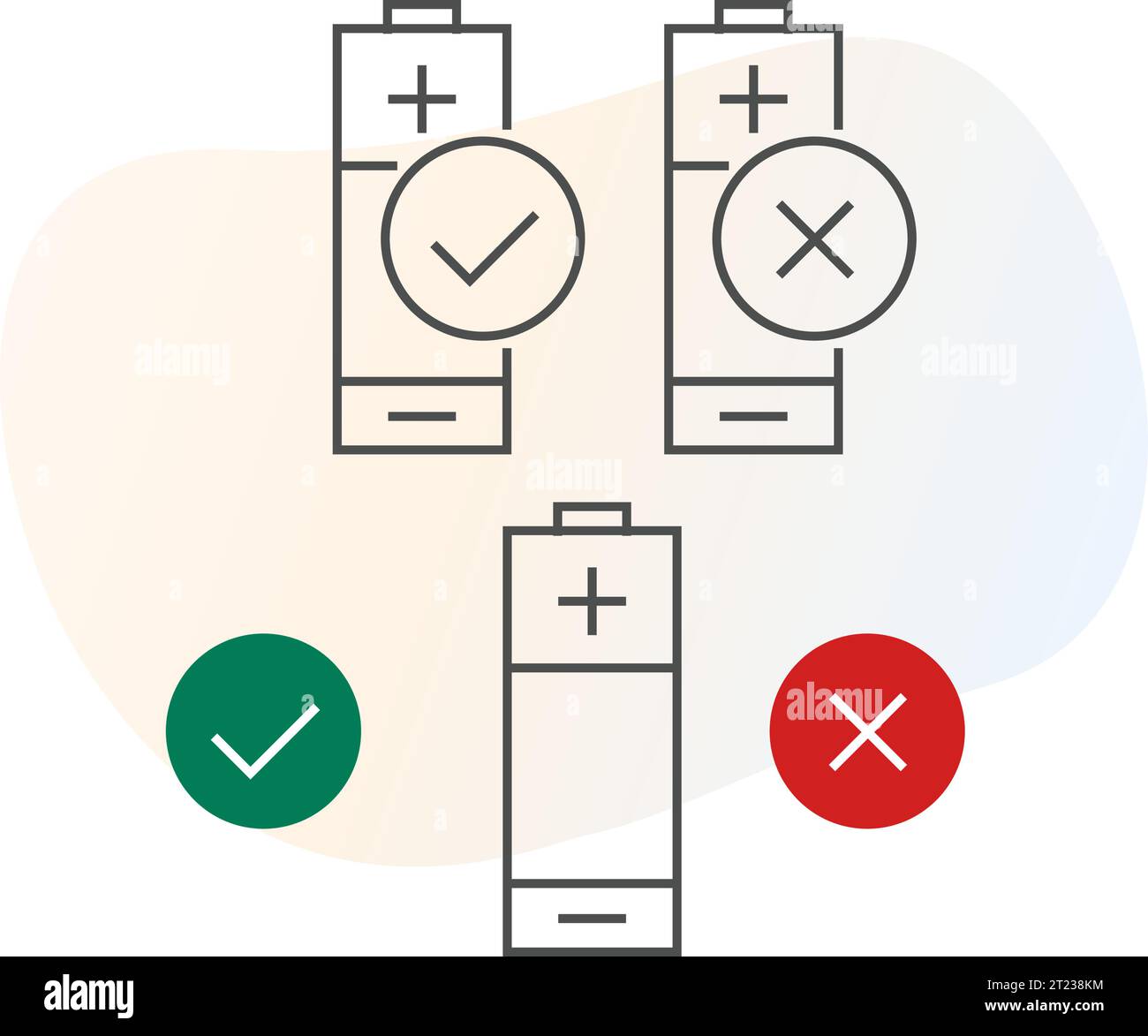 Battery AA & AAA Cell Health - Stock Icon as EPS 10 File Stock Vector ...