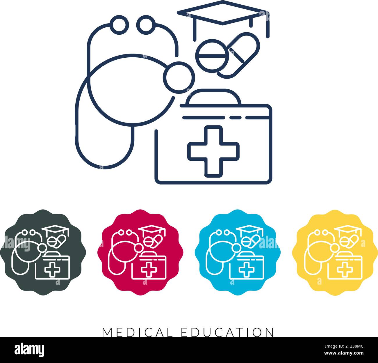 Medical Education Courses - Stock Icon as EPS 10 File Stock Vector ...