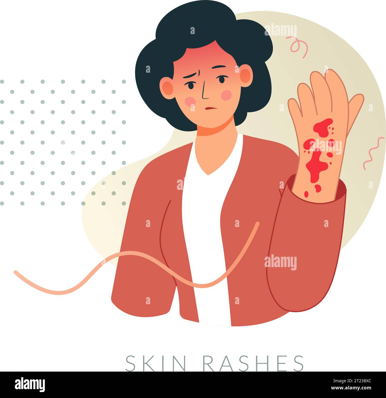 Skin Rashes and Spots as Symptoms - Icon as EPS 10 File Stock Vector ...