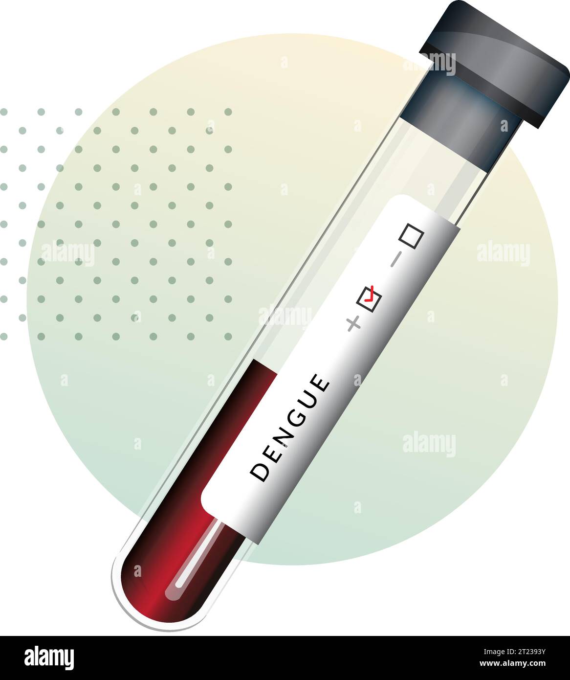 Blood Sample Taken for Dengue Test - Stock Illustration as EPS 10 File ...