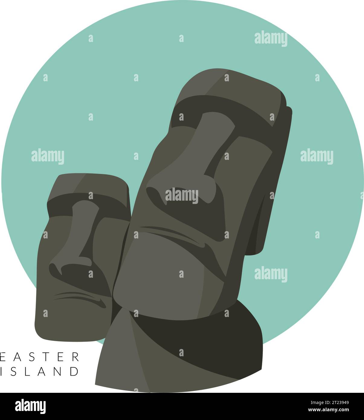 Moai - Easter Island Statues - Stock Illustration as EPS 10 File Stock ...