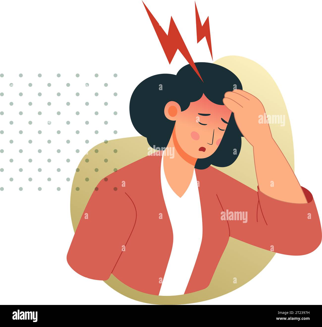 Recurring Headache - Migraine Icon as EPS 10 File Stock Vector Image ...